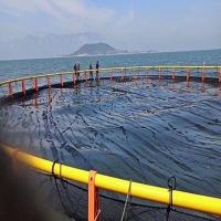 China 80m Circumference HDPE Circular Fish Cage for Marine Fish & Shrimp Farming for sale