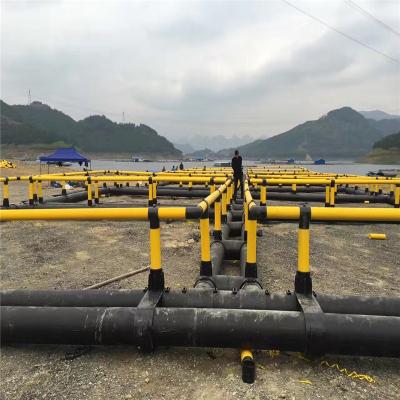 China Multi‑Compartment Cluster HDPE Combined Fish Cage, Separate Zones For Polyculture for sale