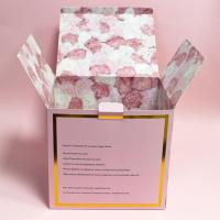 China Printed Double Side Folding Carton Box For Holiday Flower Shipping for sale