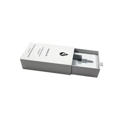 China White Hair Oil Packaging Box Drawer Rigid Luxury Cosmetic With Foam Insert for sale