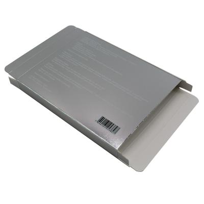 China Beauty Cosmetic Face Mask Packaging Box Custom Design Silver Color Paper for sale