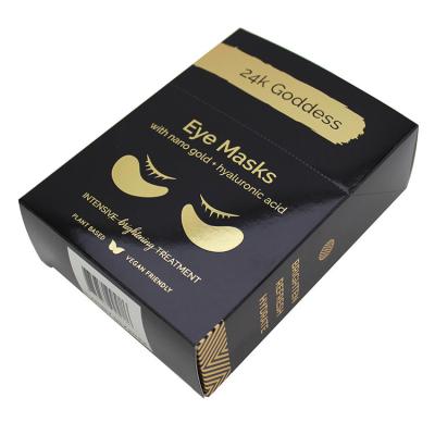 China Black Eco Friendly Eye Mask Makeup box for Personal Care Product Packaging for sale