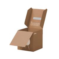 China Sustainable Candle Eco Friendly Packaging Box Corrugated Kraft Box White Printing for sale