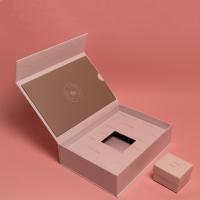 China Sturdy White Blank Jewelry Shipping Box With Rigid Chipboard for sale