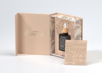 China Luxry Magnetic Gift Gold Foil Perfume Packaging Box With Foam Insert for sale