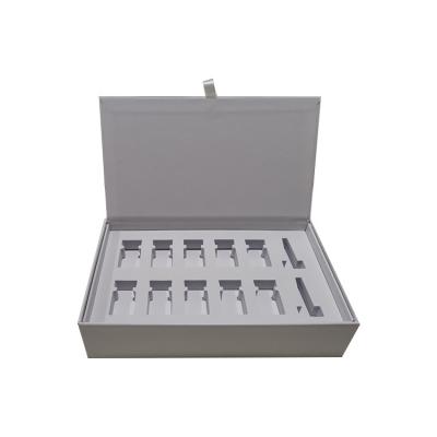 China Custom 10 Pack Large White Skincare Packaging Gift Box For Repairing Serum for sale