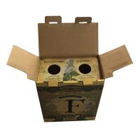 China Custom Folding Carton Box Packaging Printed Full Color For Twin Pack Wines for sale