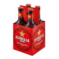 China Heavy Duty Cardboard Beer Trays 4-6 Pack Custom Printed With Handles for sale