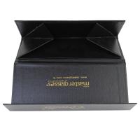 China Collapsible Black Cardboard Triangle Box For Sunglass Shipping for sale
