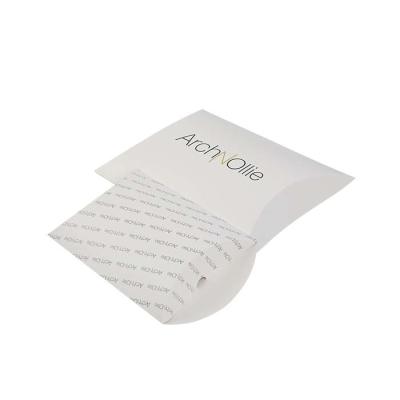 China Cardboard White Kraft Pillow Box Envelopes With Custom Printed for sale