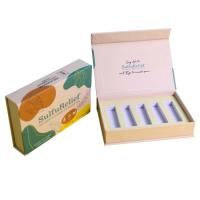 China Recyclable Cosmetic Magnetic Lipstick Box Rigid Cardboard Packaging for sale