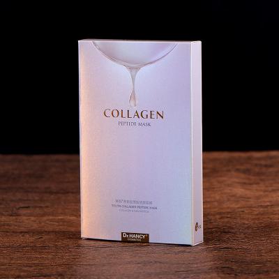 China Cardboard Mask Skincare Makeup Box packaging With Silver And Colorful Sparkling Surface for sale