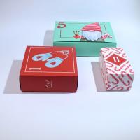 China Custom Box Designs Empty Gift Box Christmas Calendar Box  Personalized Packaging Boxes for sale