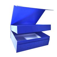 China Blue Gift Paper Box Double Layer Personalized  Boxes For Custom Retail Packaging for sale