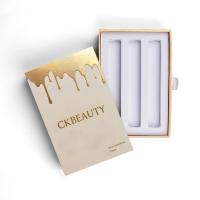 China Customized gold-embossed cosmetic boxes personalized Lipstick paper boxes for retail for sale