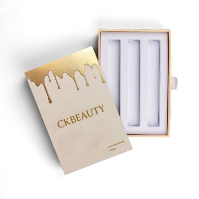 China Customized gold-embossed cosmetic boxes personalized Lipstick paper boxes for retail for sale