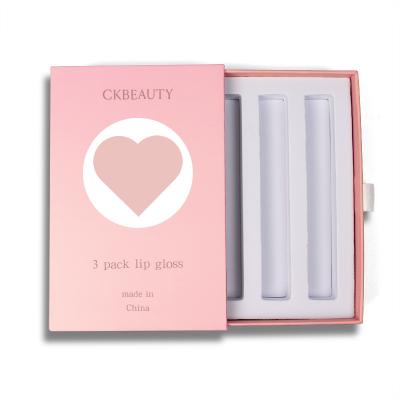 China Custom Printed Sliding Drawer Lip Gloss Packaging Box With Foam Insert for sale