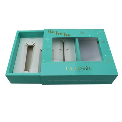 China Custom Serum Packaging Gift Box For Cream , Sliding Packaging Box With Cardboard Insert for sale
