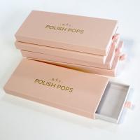 China Luxury Press on Nails Packaging Box with Glossy Lamination UV Coating and Varnishing for Beauty Manicure False Nails for sale