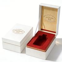 China Luxury Perfume Packaging Box with Gold Foil Stamping Clamshell Shape and Custom Printed Rigid Cardstock Gift Box for sale