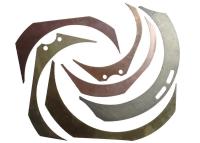 China Customized Size Copper  Material Paper Slitter Fingers For Cardboard Making for sale