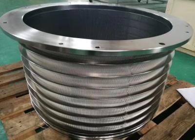 China 316L S.S Pressure Screen Basket Before Headbox 0.3mm Slot Size  For Fluting base Paper for sale