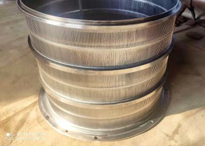 China S.S 316L Pulp Making Equipment Outflow Pressure Screen Drum With Slot Size 0.25mm for sale