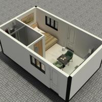 China New Designed Luxury 20/40ft 3/4/5 Bedrooms Container House Prefabricated Homes With Glass Screen Wall for sale