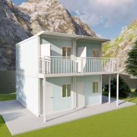 China Prefab Modular Steel Container Homes Room Two Story Container House for sale