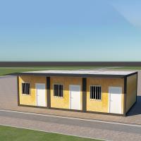 China Light Steel 20ft Flat Pack Container House 2 Bed for sale