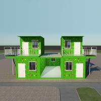 China Prefab 20Ft Flat Pack Container Module Two Stories for sale