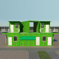 China Prefab 20Ft Flat Pack Container Module Two Stories for sale
