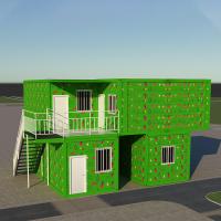 China Prefab 20Ft Flat Pack Container Module Two Stories for sale