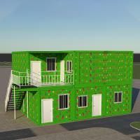 China Prefab 20Ft Flat Pack Container Module Two Stories for sale