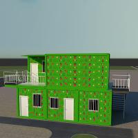 China Prefab 20Ft Flat Pack Container Module Two Stories for sale