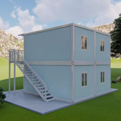 China Detachable Stacked Two-Story Container House 20ft for sale