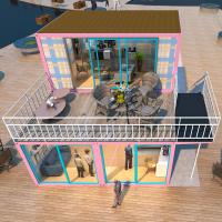 China 4 * 20ft Iso Shipping Container Home Prefab House Luxury Villa for sale