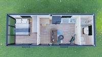 China 1 bedroom Fast Assembly Container House Flat Pack Quick Assemble for sale