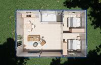 China Prefab Modular Fast Assembly Container House  2 bhk for sale
