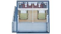 China 2 Bedroom 3 Bedroom Prefab Container Home Assembly for sale