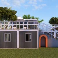 China 20FT Foldable Container House For Residence 2 Stories for sale