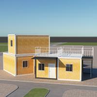 China Portable Container Home 20ft Fold Out Modular Cabin for sale