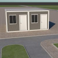 China Tiny Foldable Flat Pack Container House 20/40 Ft for sale