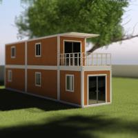 China 20ft 40ft Two Storey Container House Luxury  Prefab for sale