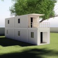 China 20ft 40ft Two Storey Container House Luxury  Prefab for sale