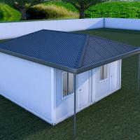 China Light Steel 20ft Flat Pack Container House Prefab Camping Homes Detachable  20 Foot for sale