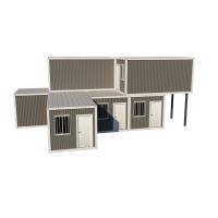 China Foam Cement Stainless Steel Sandwich Panel Container House 2 Story for sale
