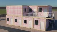China ZCS Collapsible Container House Two Bedroom for sale