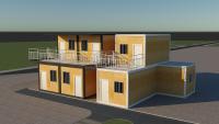China Prefab Prefabricated Steel Fast Assembly Flat Pack Container Homes for sale