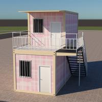 China 20ft Prefab Container Homes 2 Story Container House Build for sale